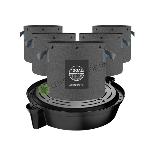 AC Infinity Fabric Pots and Base Combo XL – LED GROW SHOP UK